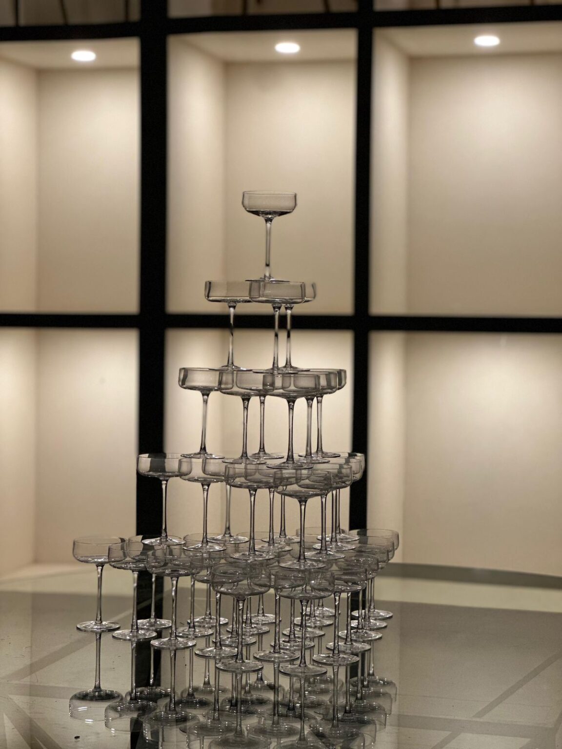 Renta de mobiliario y cristalería para eventos | Copa de cristal Champagne